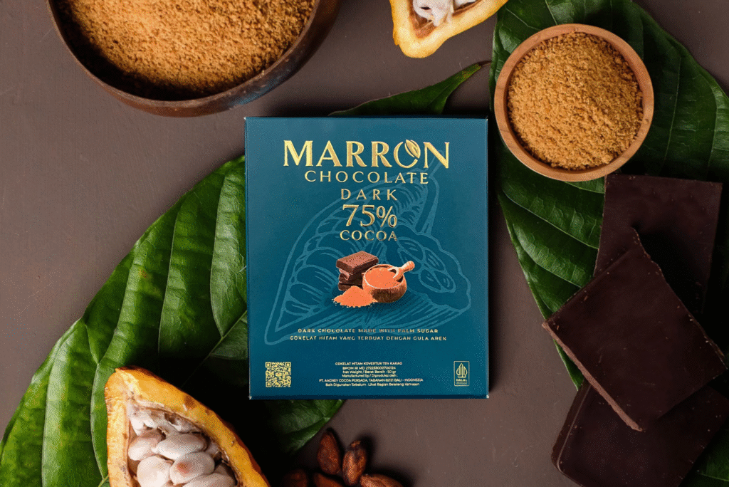 Marron Dark 75% Cocoa - Aagney Cocoa
